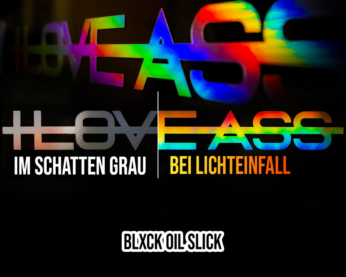 I Love Ass Sticker Colorblindvisuals